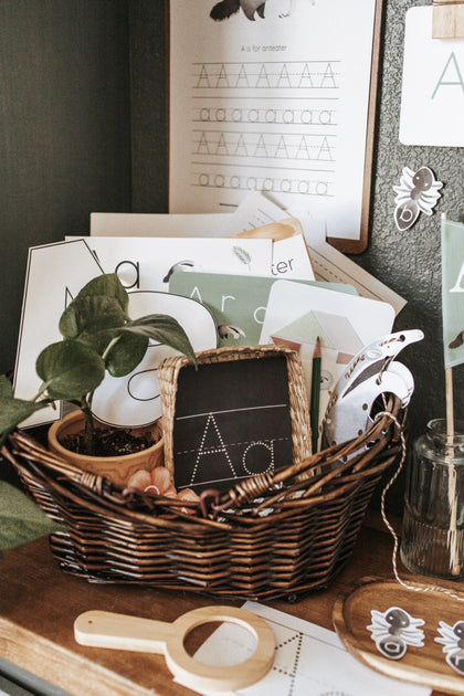 FREE SAMPLE: Letter Baskets – Harbor and Sprout