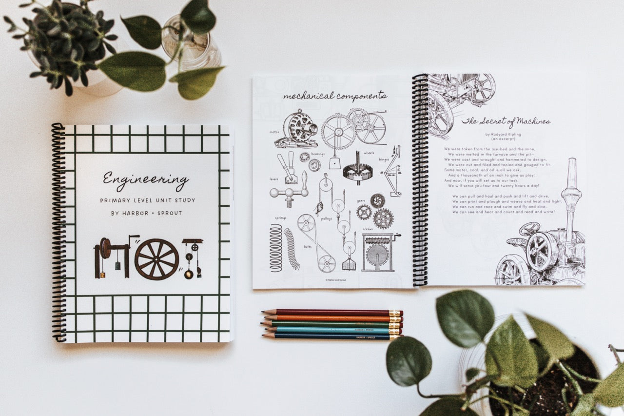 PRINT Engineering Primary Level Workbook – Harbor and Sprout