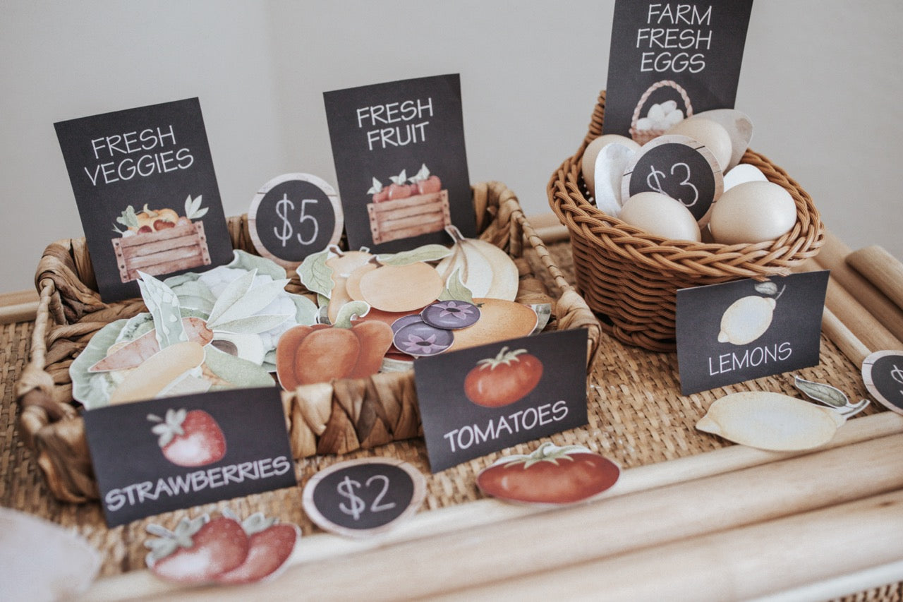 Farmers Market Dramatic Play Set – Harbor and Sprout
