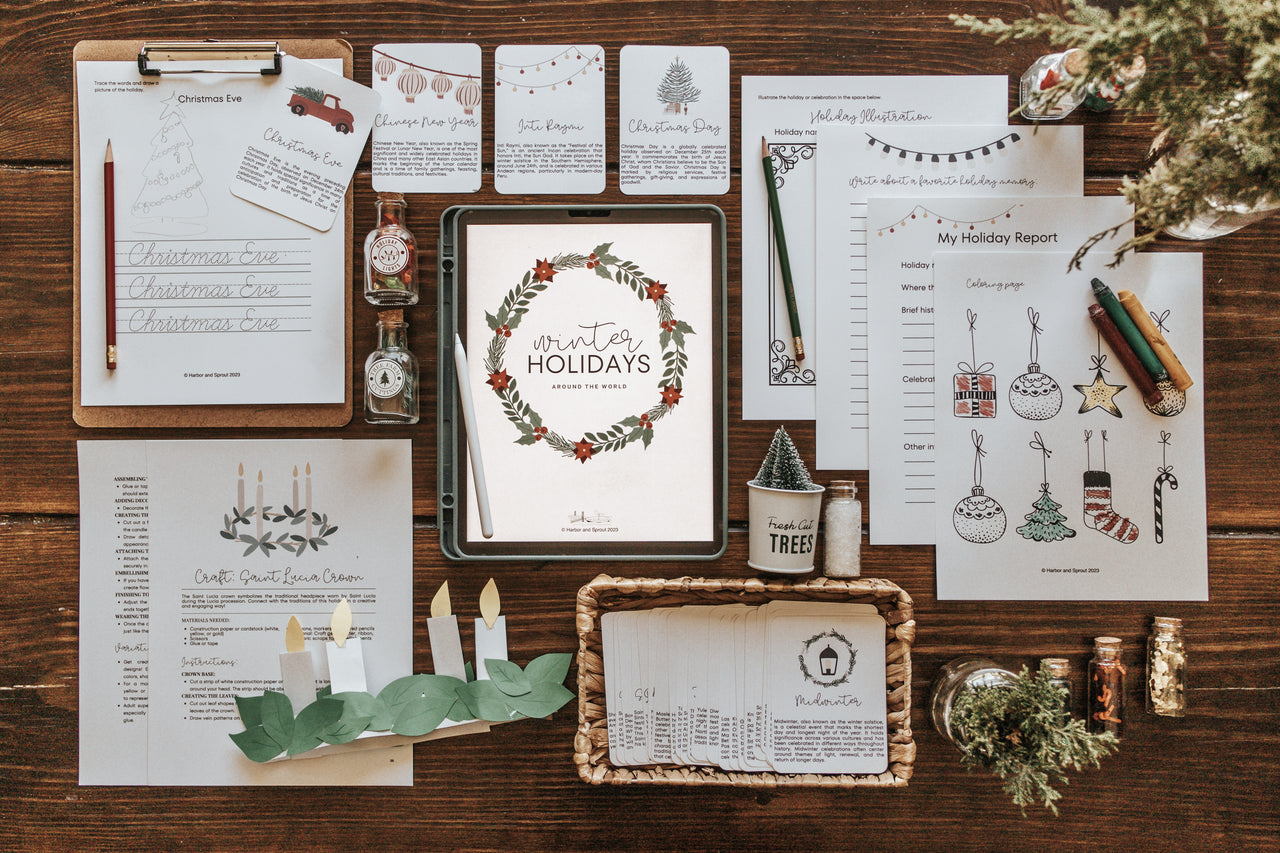 Winter Holidays Unit Study – Harbor and Sprout