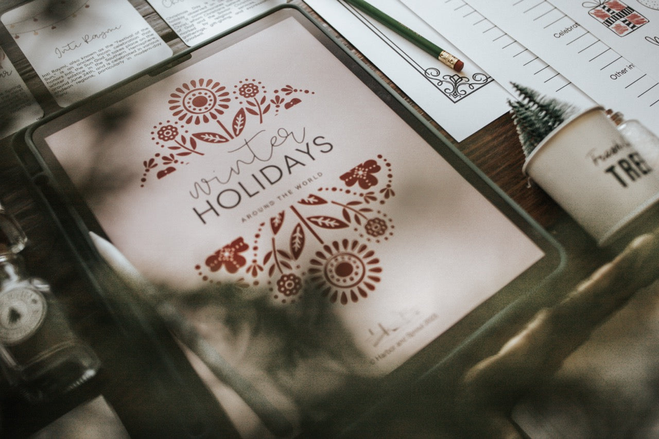 FREE SAMPLE Winter Holidays Unit Study – Harbor and Sprout