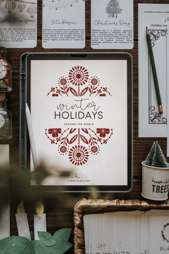 Winter Holidays Unit Study – Harbor and Sprout