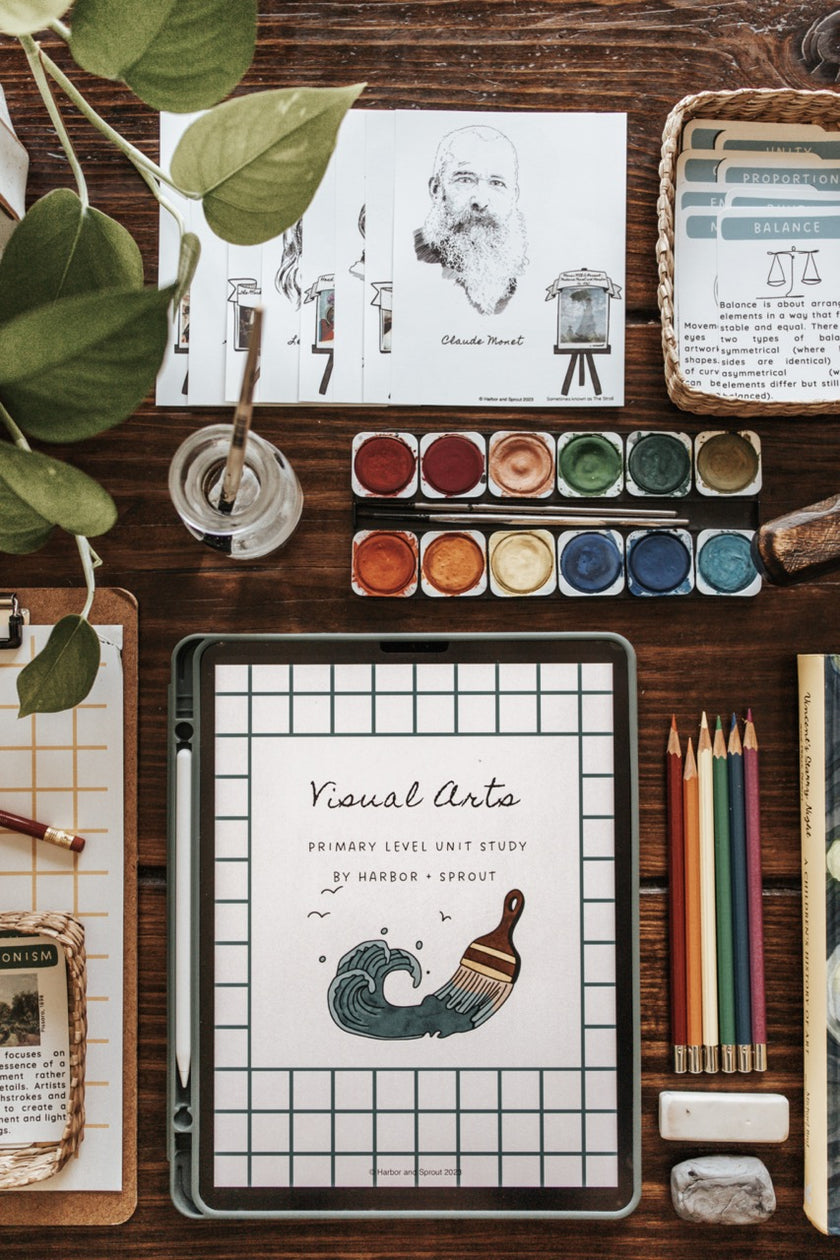 DIGITAL Visual Arts Primary Level Unit Study – Harbor and Sprout