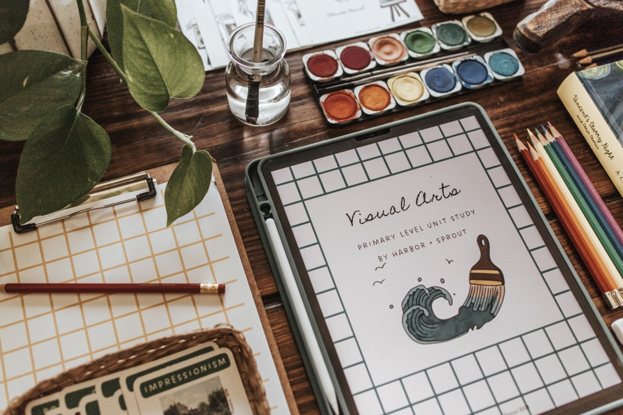 DIGITAL Visual Arts Primary Level Unit Study – Harbor and Sprout