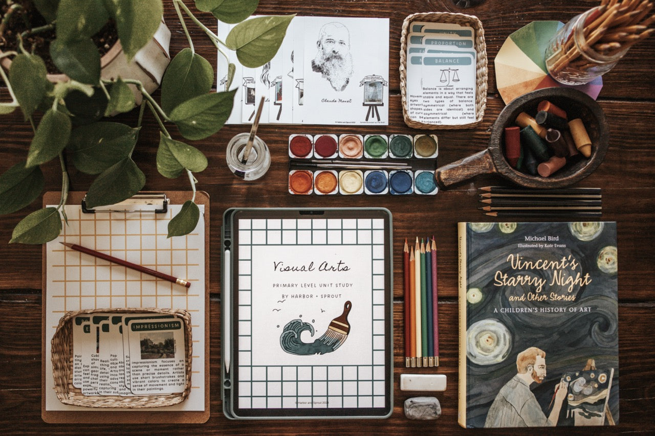 DIGITAL Visual Arts Primary Level Unit Study – Harbor and Sprout