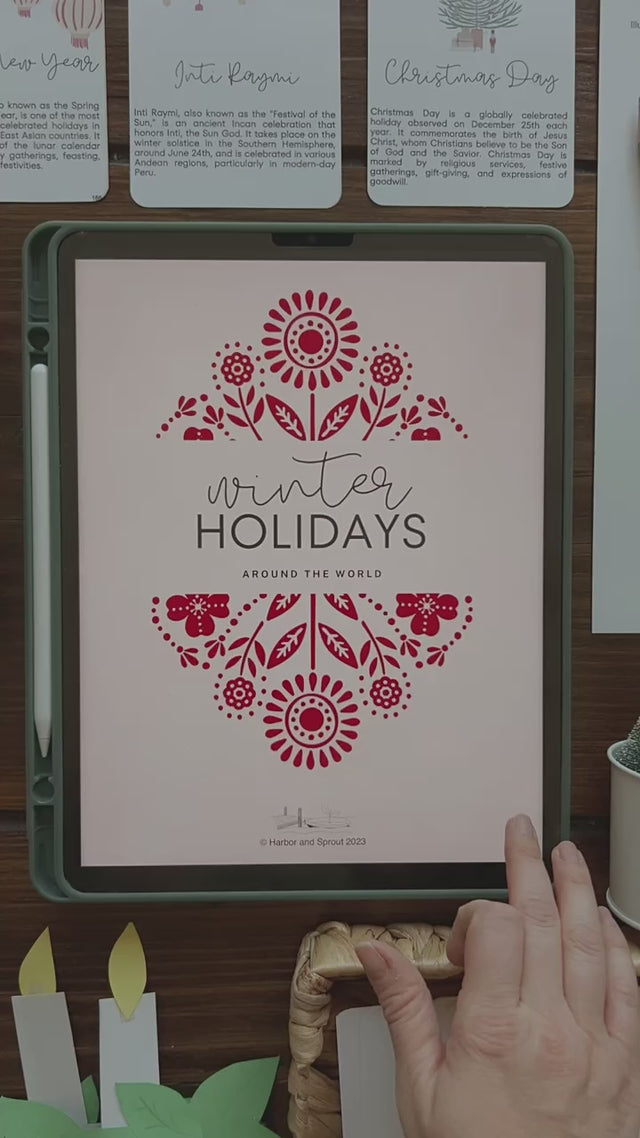 Winter Holidays Unit Study – Harbor and Sprout