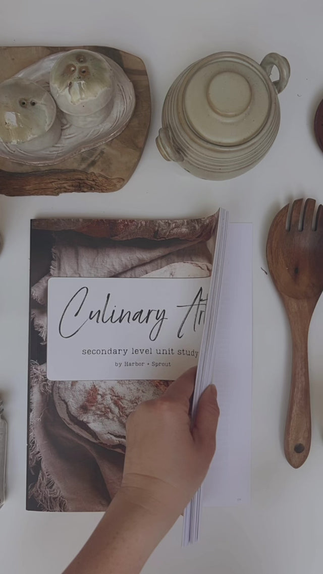 PRINT Culinary Arts Secondary Level Unit Study – Harbor and Sprout
