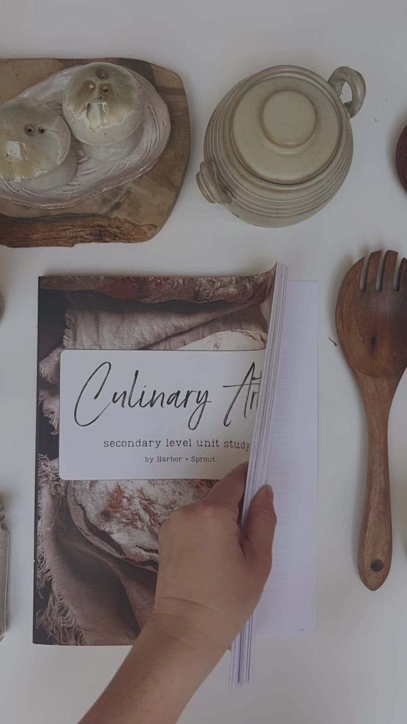 PRINT Culinary Arts Secondary Level Unit Study – Harbor and Sprout