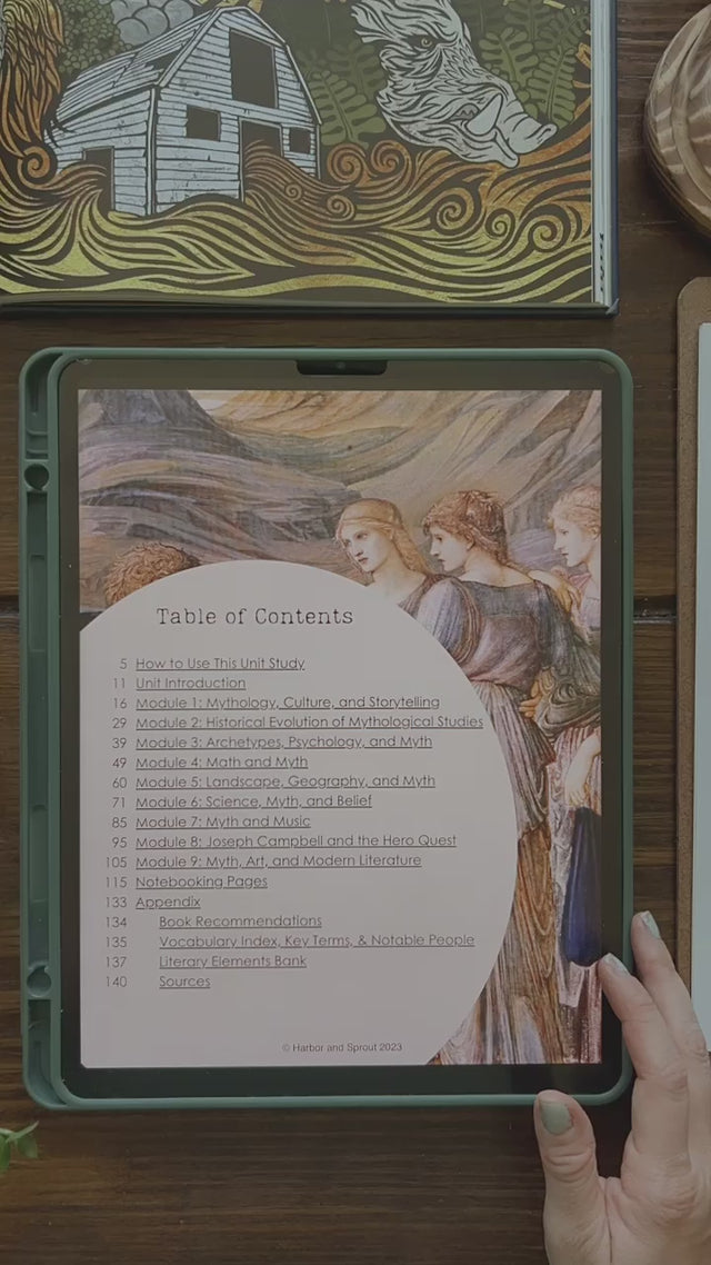 DIGITAL Mythology Secondary Level Unit Study – Harbor and Sprout