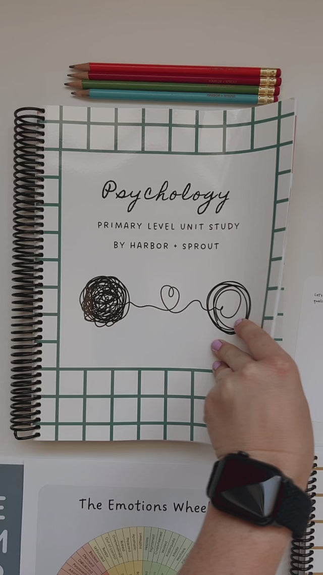 FREE SAMPLE: Psychology Primary Level Unit Study and Workbook – Harbor ...