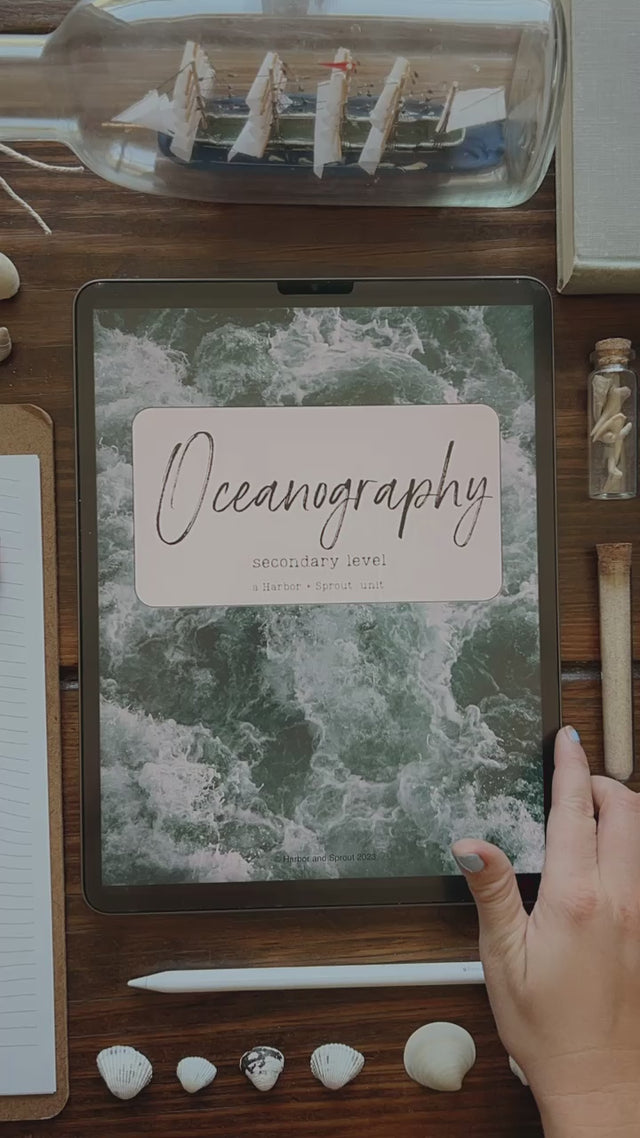 DIGITAL Oceanography Secondary Level Unit Study – Harbor and Sprout