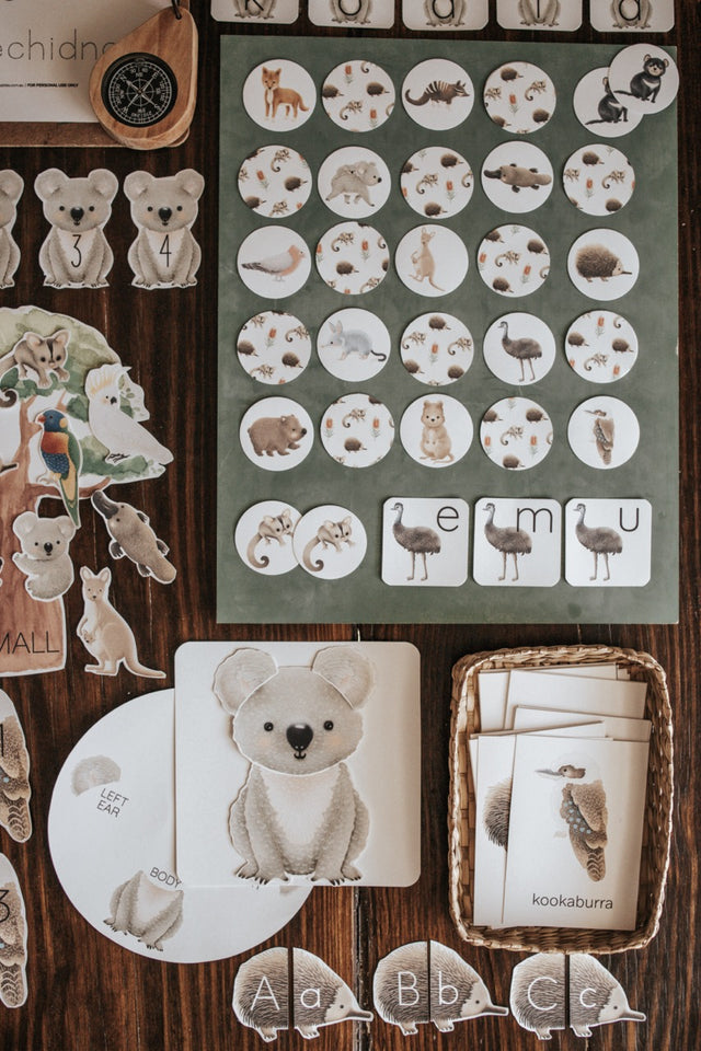 Australian Animals and Flora Morning Basket – Harbor and Sprout