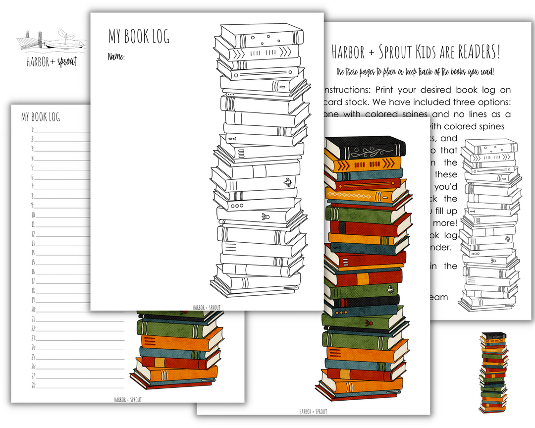 Book Logs FREEBIE – Harbor and Sprout