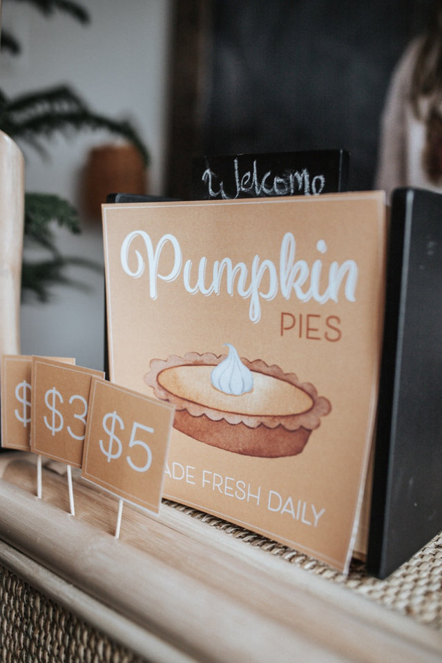 Pumpkin Pie and Treats Dramatic Play Set – Harbor and Sprout