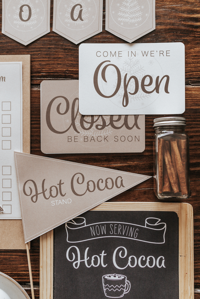 Hot Cocoa Stand Dramatic Play Set – Harbor and Sprout