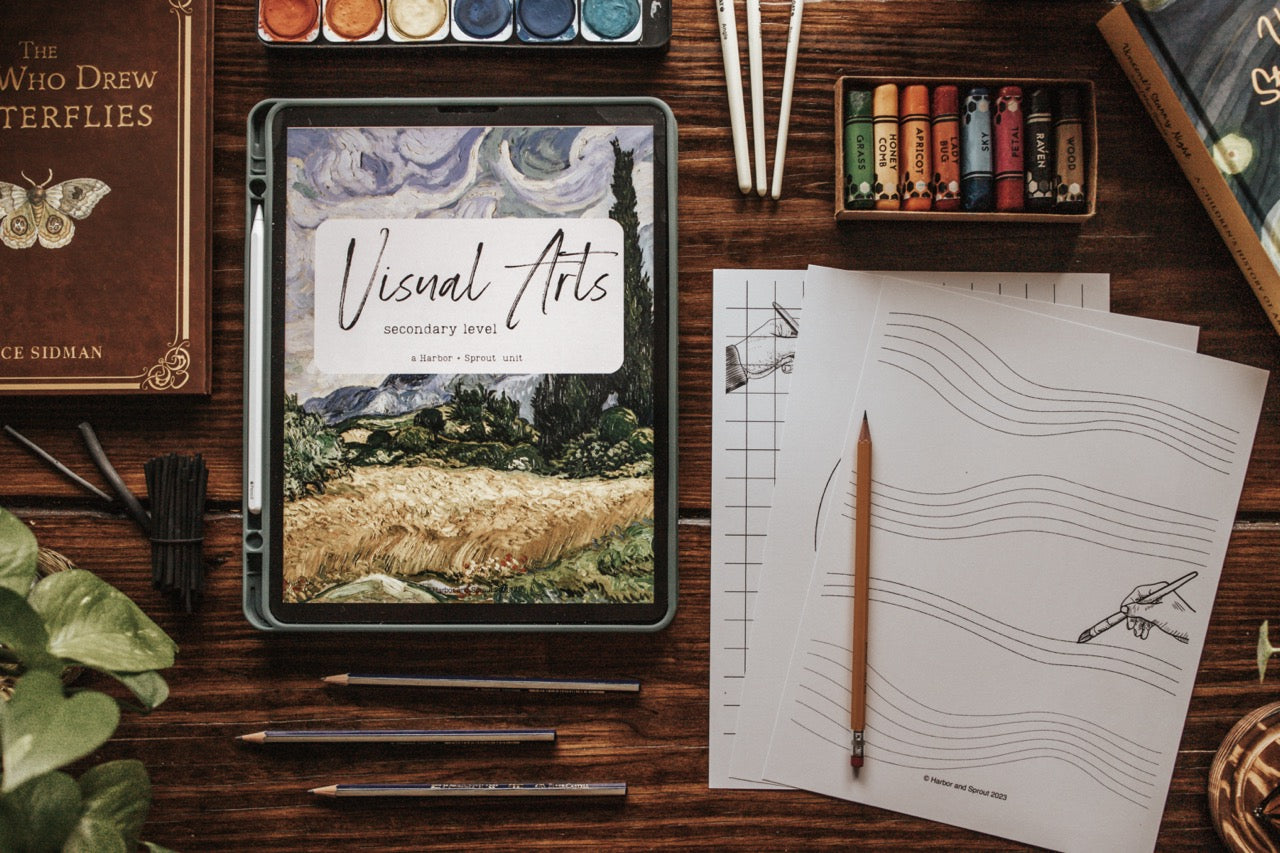DIGITAL Visual Arts Secondary Level Unit Study – Harbor and Sprout